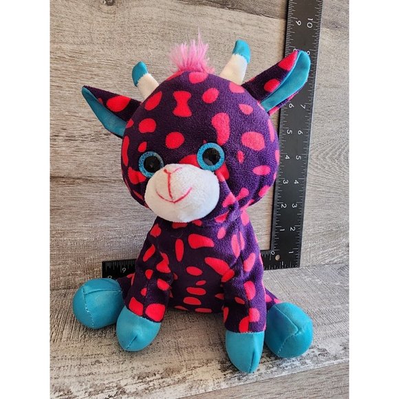 First & Main | Toys | Plush 8 Giraffe Pink Purple Stuffed Plush Animal ...